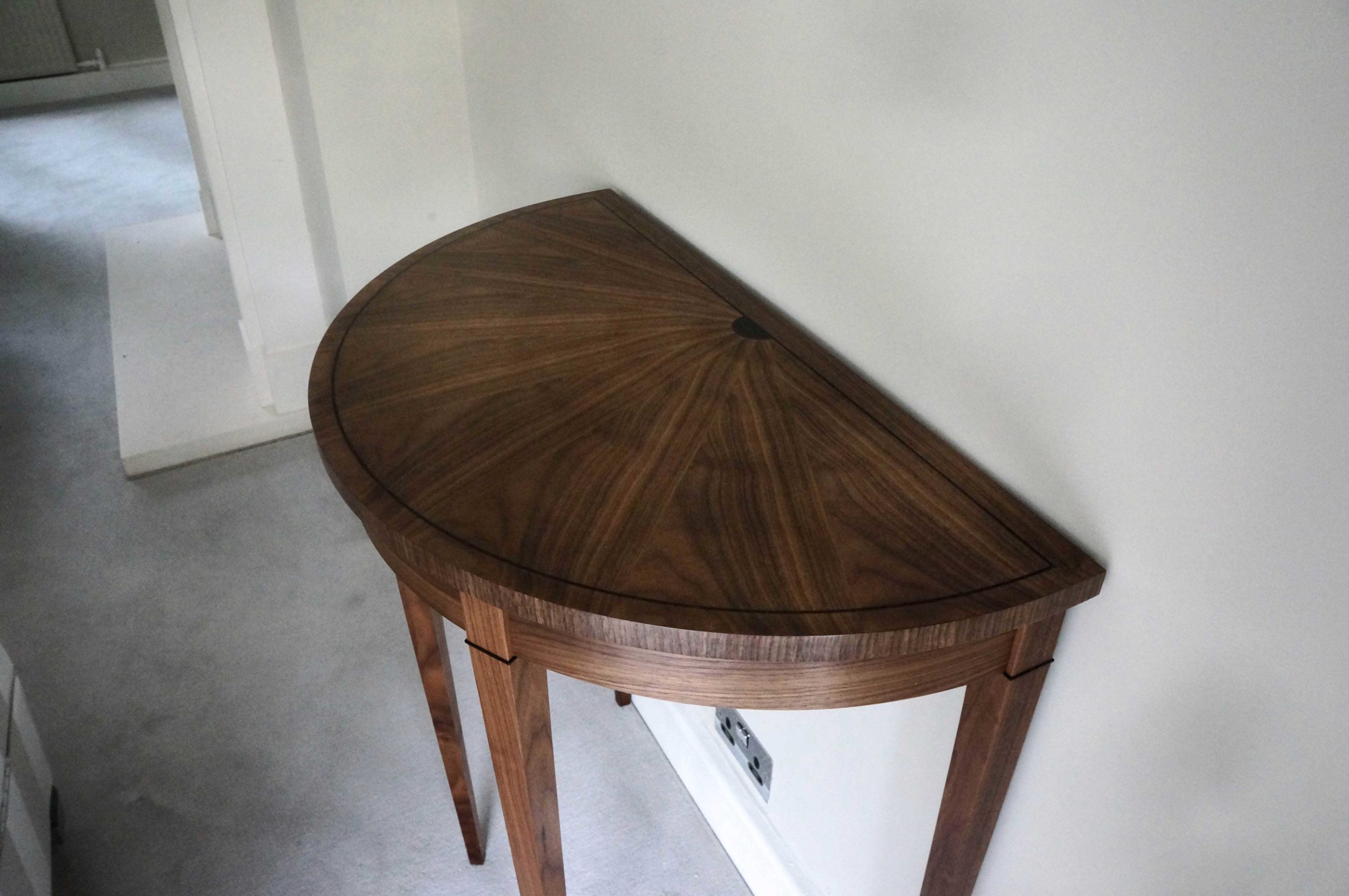 Designing a bespoke demilune table - Dovetailors