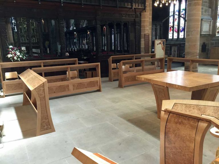 Bespoke choir stalls - Wakefield Cathedral - Dovetailors