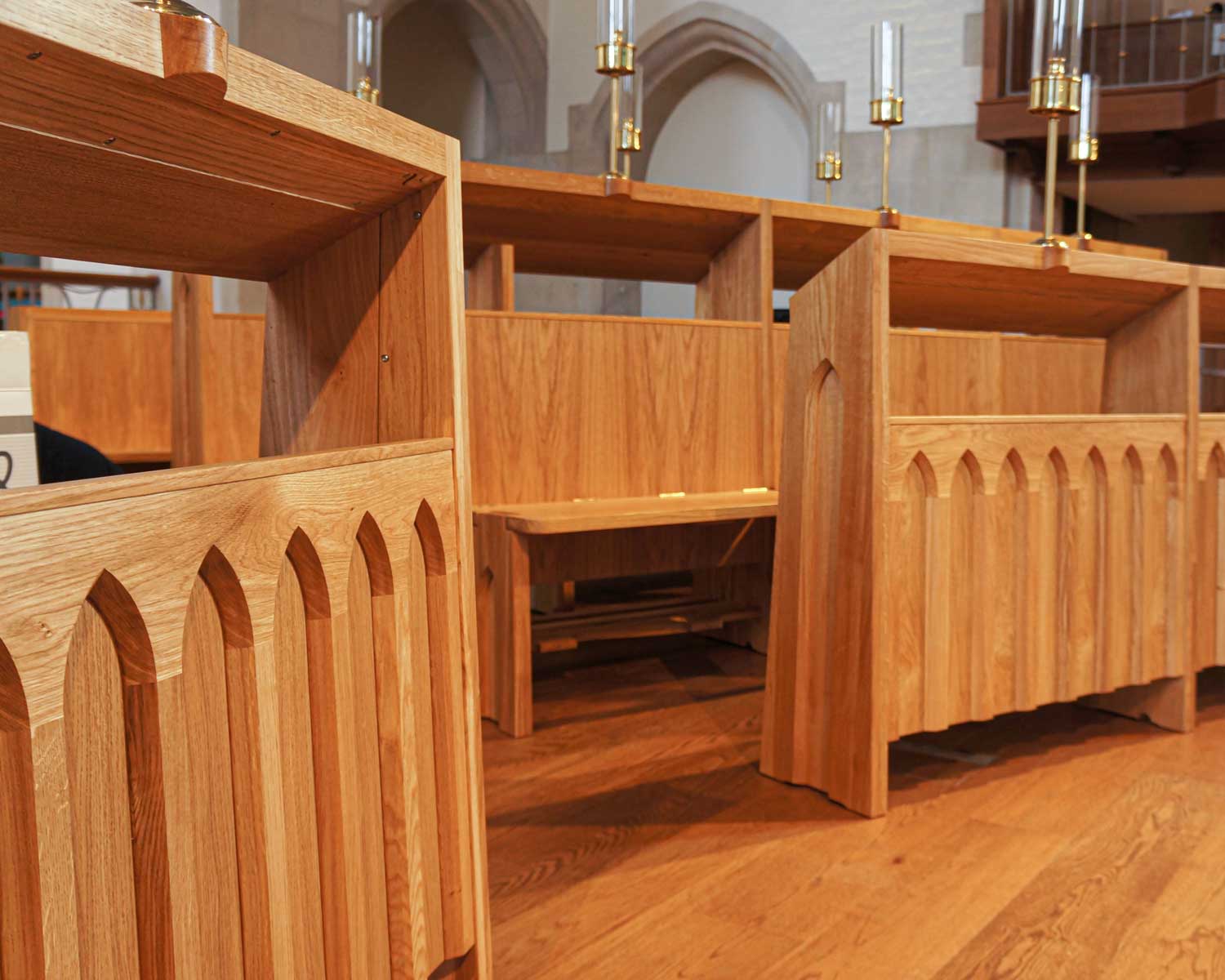 Choir Stalls for St Mildred's Church Croydon - Dovetailors