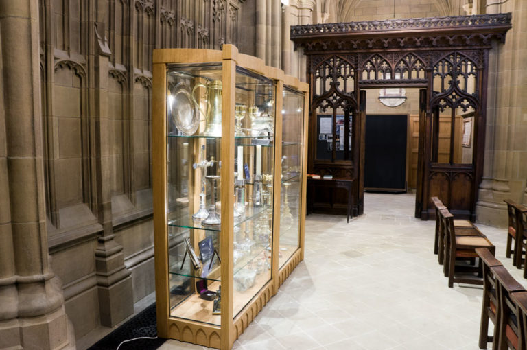Large oak display case for Wakefield Cathedral - Dovetailors