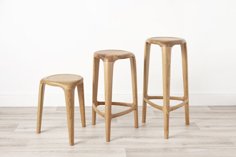 Counter Stool FP/W-3: Contemporary Wood Counter Stool