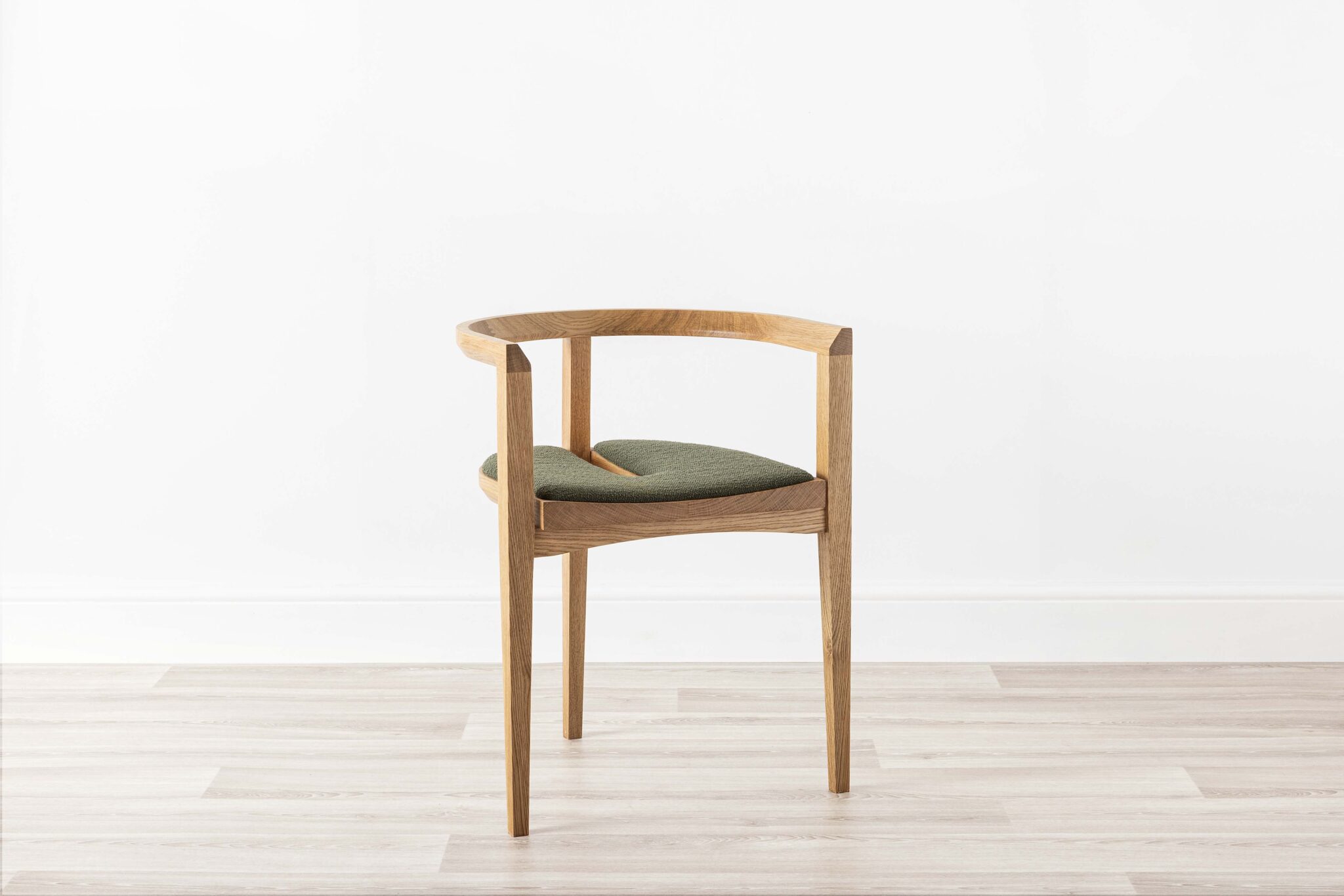 Contemporary Wood Chair - Ergonomic, Stackable, Modernist