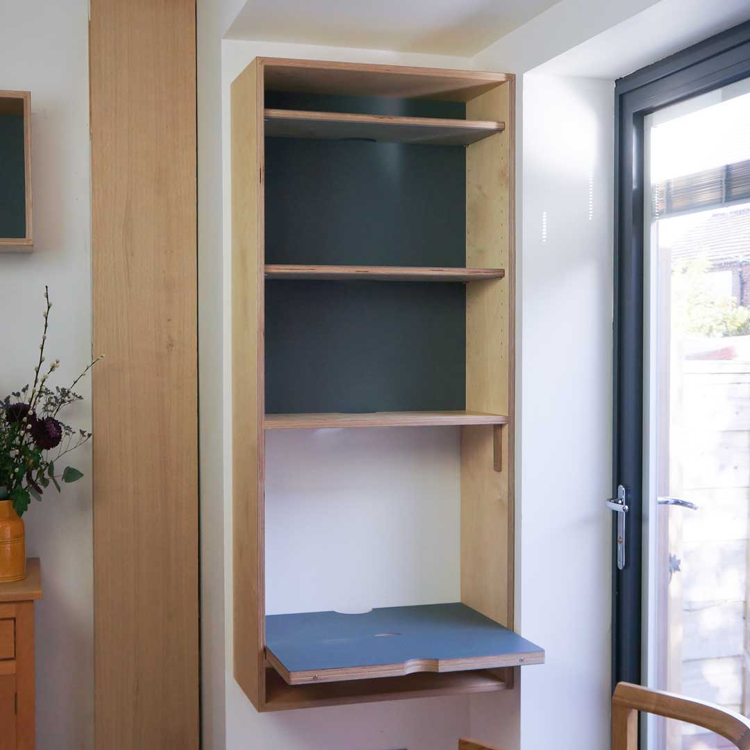 Wall Mounted Home Office Desk - Dovetailors